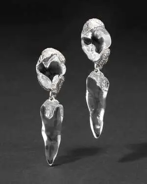 Alexis Bittar Lake Lucite Post Drop Earrings