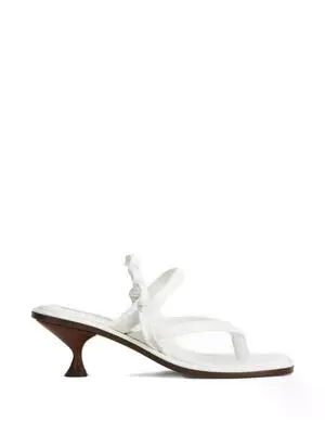 TOD'S Ruched Strap Sandals
