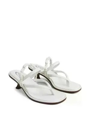 TOD'S Ruched Strap Sandals