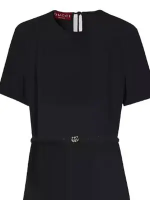 Gucci G Belt Midi Dress