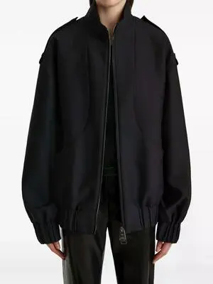 Khaite Sigi Zip High-neck Bomber Jacket