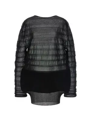 Issey Miyake Round Neck Tops
