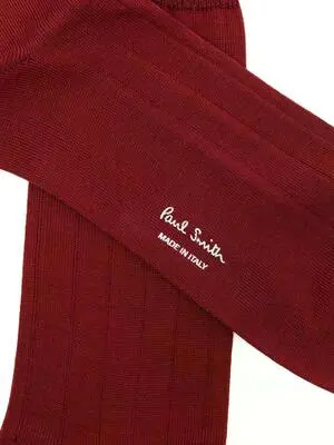 Paul Smith Logo-print Ribbed Socks