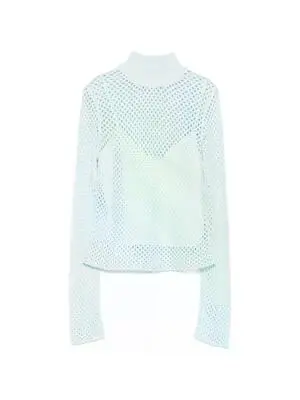 Simkhai Openwork Turtleneck Sweater