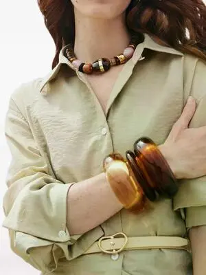 LIZZIE FORTUNATO Tortoise Cuff Bracelet