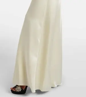 Alexander McQueen Embellished Satin Gown