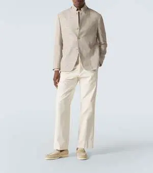TOD'S Suede Penny Loafers - Beige