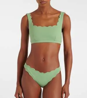 Marysia Palm Springs Scalloped Bikini Top