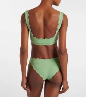 Marysia Palm Springs Scalloped Bikini Top