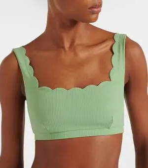 Marysia Palm Springs Scalloped Bikini Top