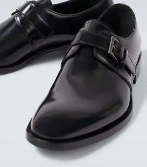 Prada Leather Monk Strap Shoe