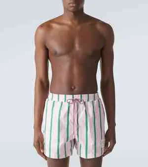 Thom Browne Striped Swim Trunks