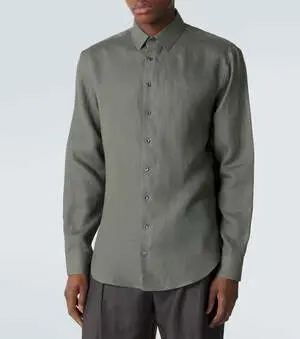Giorgio Armani Linen Shirt - Green