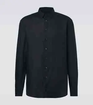 Giorgio Armani Linen Shirt - Blue