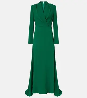 Oscar De La Renta Silk-blend Gown