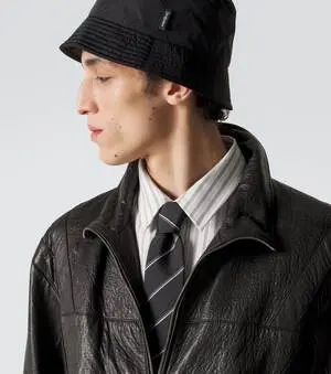 Saint Laurent Logo Bucket Hat - Black