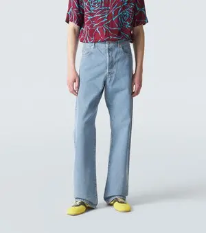 Dries Van Noten Logo Straight Jeans