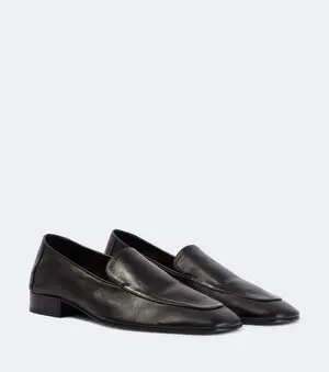 Dries Van Noten Leather Loafers - Black