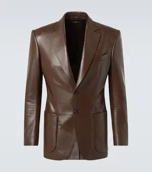 TOM FORD Leather Blazer