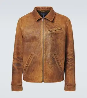 Polo Ralph Lauren Newsboy Leather Jacket