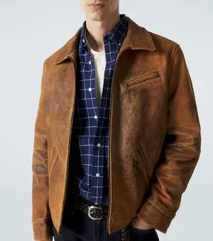 Polo Ralph Lauren Newsboy Leather Jacket