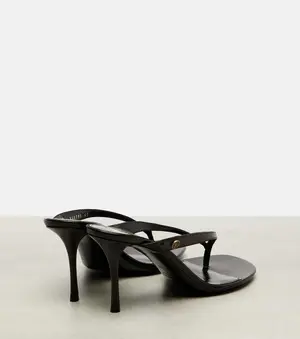 Saint Laurent Sue Leather Thong Sandals