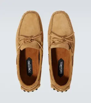 TOM FORD Suede Driving Shoes - Beige
