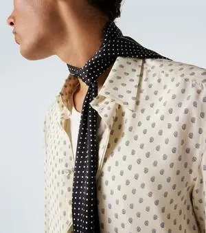 TOM FORD Polka-dot Silk Twill Scarf