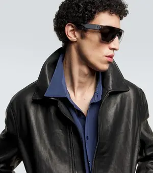 Fendi Ff Squared Shield Sunglasses - Black
