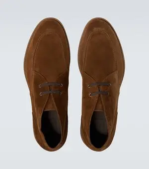 Brioni Journey Suede Desert Boots - Brown