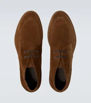 Brioni Suede Desert Boots - Brown