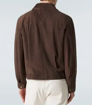 Brunello Cucinelli Suede Jacket - Brown