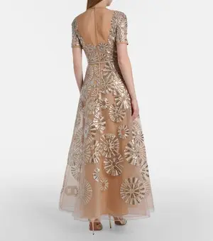 Elie Saab Sequin Embellished Gown