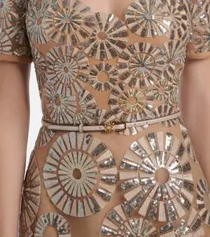 Elie Saab Sequin Embellished Gown