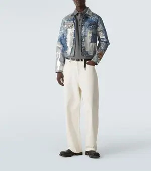 Acne Studios Printed Denim Jacket