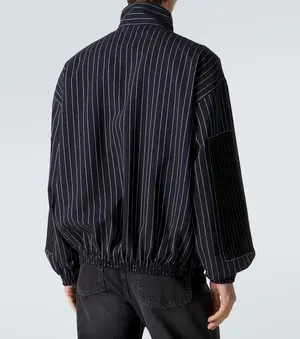Acne Studios Pinstripe Wool-blend Jacket - Blue