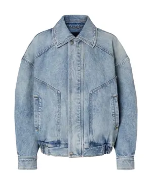 Saint Laurent Denim Blouson Jacket - Blue