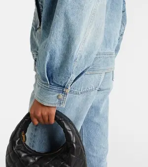 Saint Laurent Denim Blouson Jacket - Blue