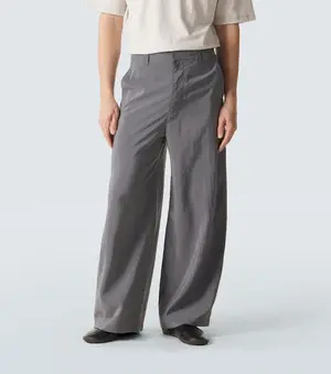 LEMAIRE Silk-blend Barrel-leg Trousers