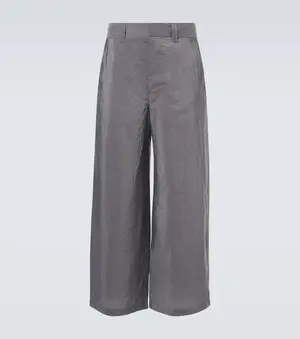 LEMAIRE Silk-blend Barrel-leg Trousers
