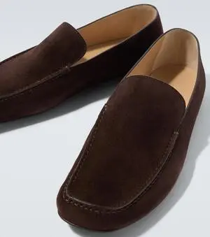 THE ROW Suede Loafers