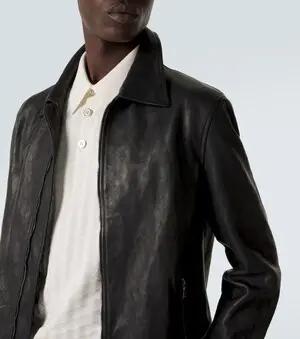 Dolce & Gabbana Leather Blouson Jacket