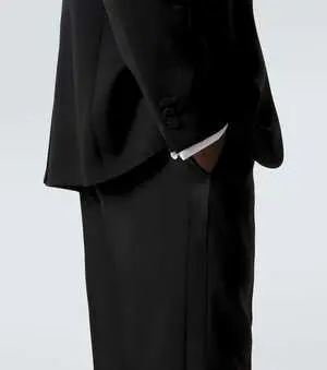 Burberry Wool Grain De Poudre Tuxedo Pants