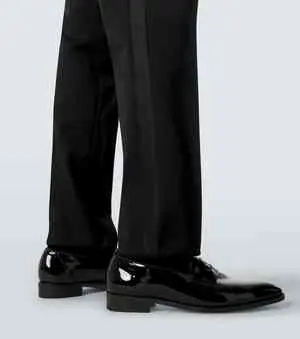 Burberry Wool Grain De Poudre Tuxedo Pants