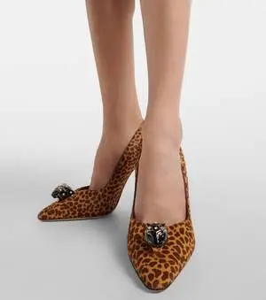 Valentino Garavani Leopard-print Calf Hair Pumps