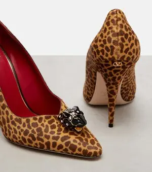 Valentino Garavani Leopard-print Calf Hair Pumps