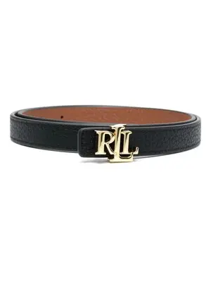 Ralph Lauren Rev Lrl 20 Skinny Belt - Black