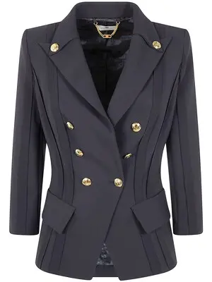 Elisabetta Franchi Tailored Double-breasted Jacket