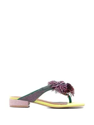 Kurt Geiger Pom Pom T-bar Flat