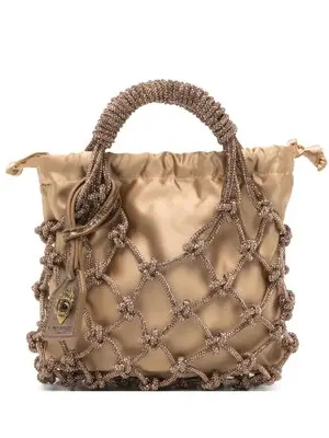 Kurt Geiger Small Macrame Crystal Party Bag